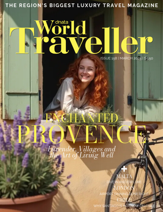 World Traveller magazine cover 252403 Template | PosterMyWall