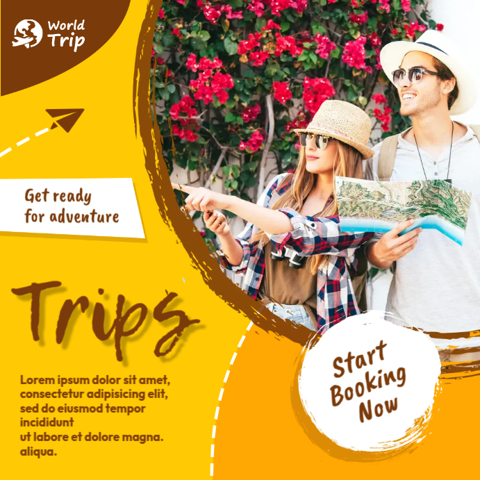 World Trip Ads Template | PosterMyWall