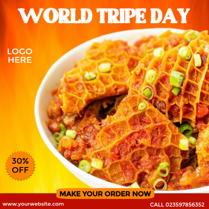 World Tripe Day Ad Template | PosterMyWall
