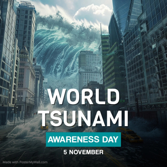 World Tsunami Awareness Day Template | PosterMyWall