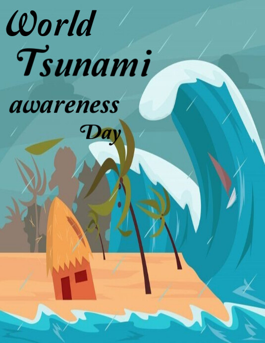 Plantilla de World tsunami awareness day | PosterMyWall