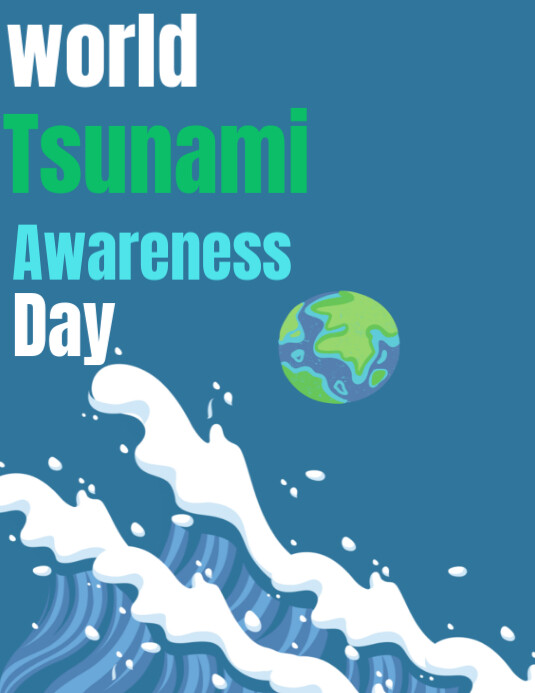 World tsunami awareness day Template | PosterMyWall