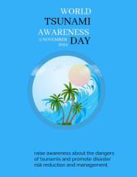 Tsunami poster Template | PosterMyWall