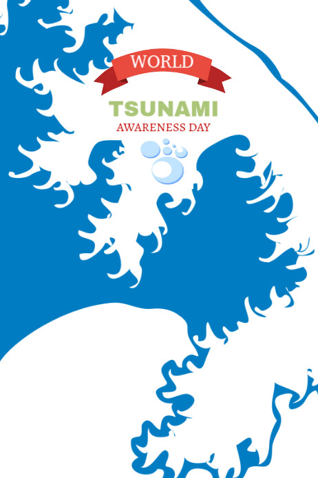 World tsunami awareness day poster Template | PosterMyWall