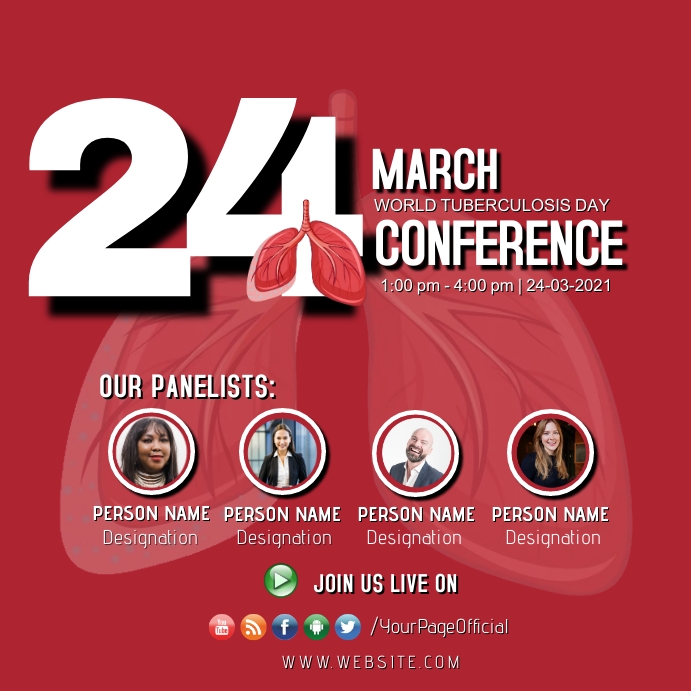 World Tuberculosis Day Conference Seminar fly Template | PosterMyWall