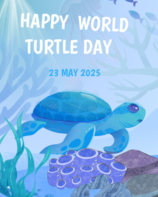 World turtle day Instagram reel design template | PosterMyWall