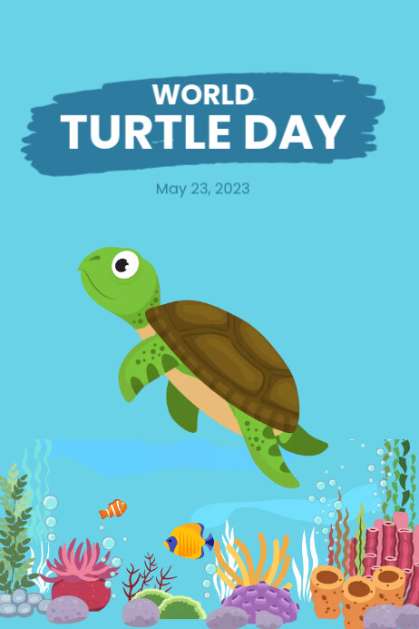 world turtle day template | PosterMyWall