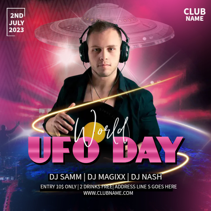 Copy of World Ufo Day Ads Template | PosterMyWall
