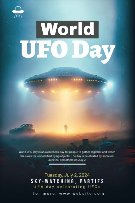 World UFO Day Template | PosterMyWall