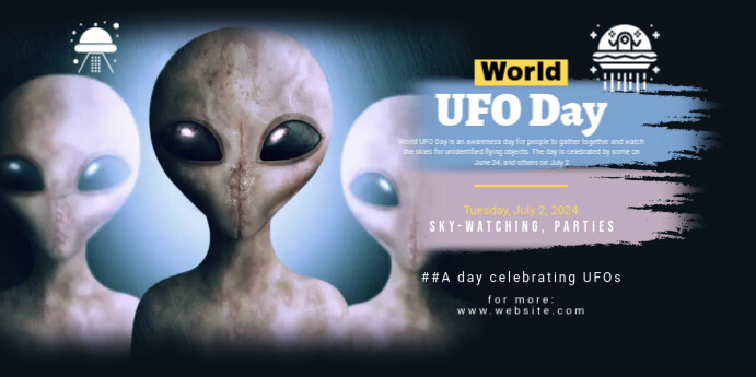 Copy of World UFO Day | PosterMyWall