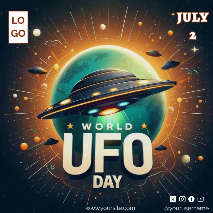 World UFO Day Template | PosterMyWall