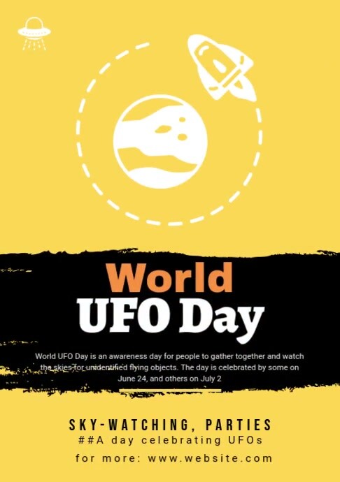 Copy of World UFO Day | PosterMyWall