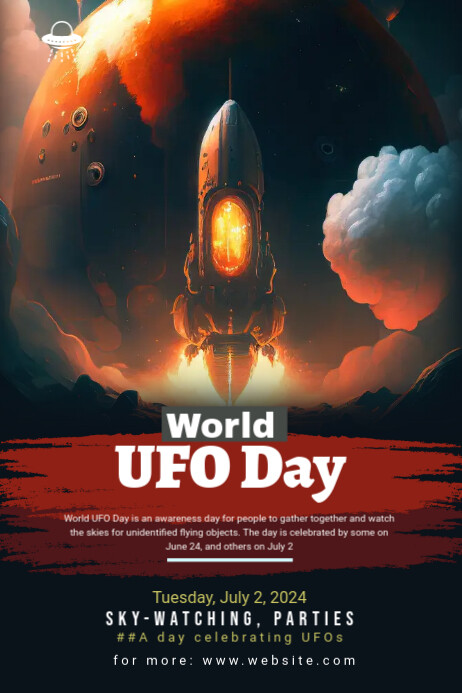 Plantilla de World UFO Day | PosterMyWall