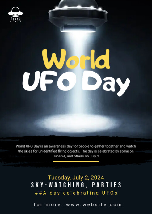 Copy of World UFO Day | PosterMyWall
