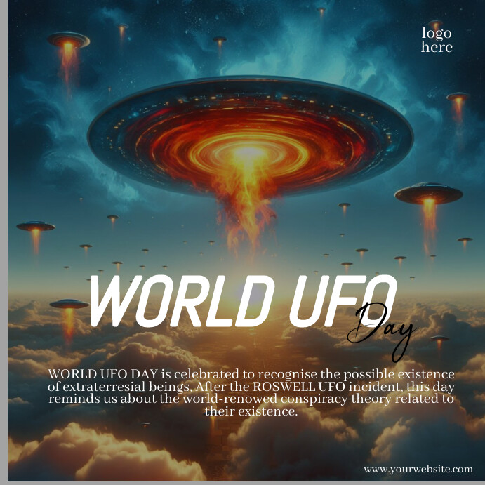 Plantilla de World UFO Day Instagram post | PosterMyWall