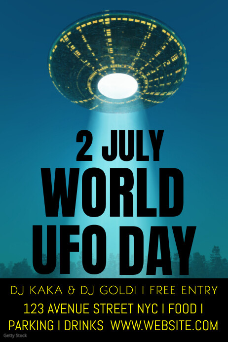 World Ufo Day Part Event Poster Template | PosterMyWall