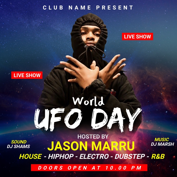 World Ufo Day Party Template | PosterMyWall