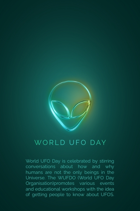 World UFO Day Poster Template | PosterMyWall