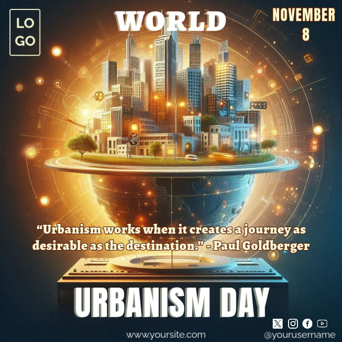 World Urbanism Day Templat | PosterMyWall
