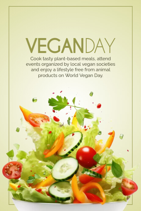 World Vegan Day Poster Template | PosterMyWall