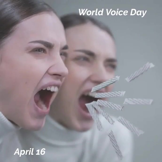 Plantilla de World Voice Day | PosterMyWall
