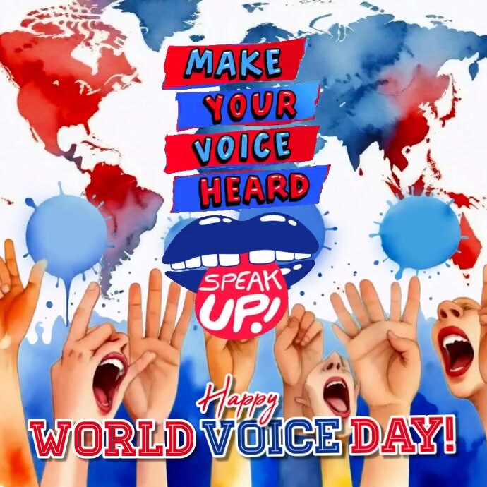 Plantilla de World Voice Day | PosterMyWall