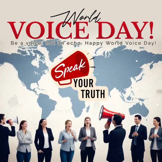 Plantilla de World Voice Day | PosterMyWall