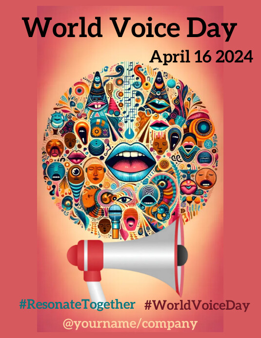 World Voice Day Flyer Template | PosterMyWall