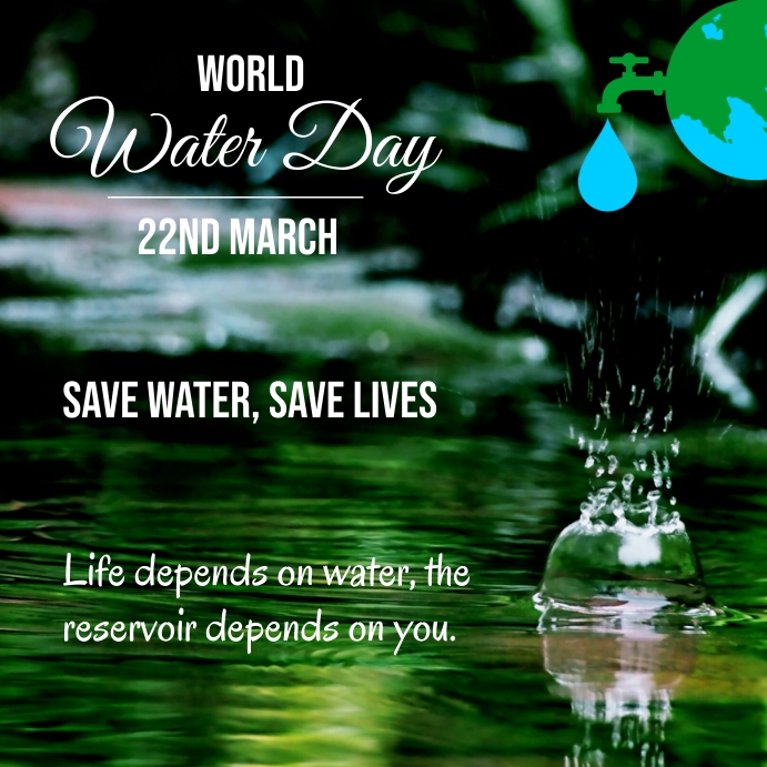 Copy of world water day, water day post | PosterMyWall