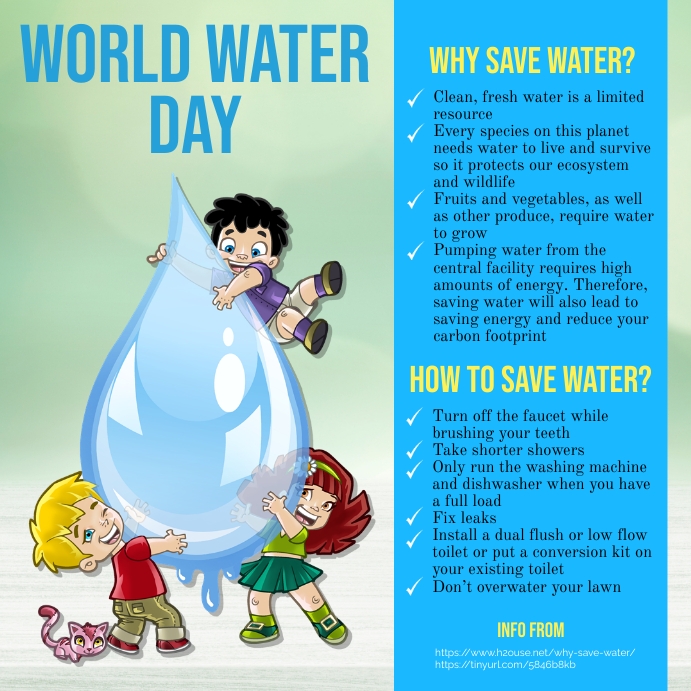 World Water Day, Water Template | PosterMyWall