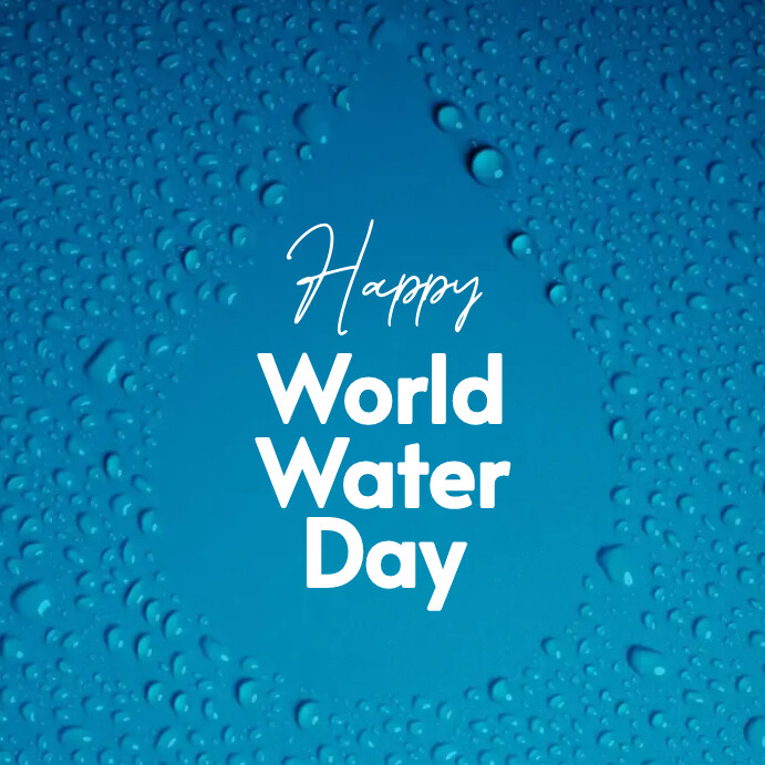 World water day background design template | PosterMyWall