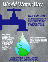 Save Water World Water Day Flyer Template | PosterMyWall