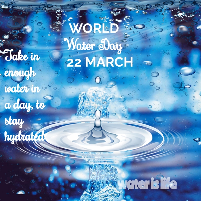 World water day free template | PosterMyWall