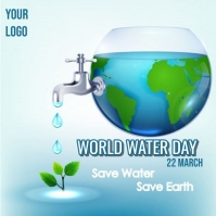 world water day instagram poster Template | PosterMyWall