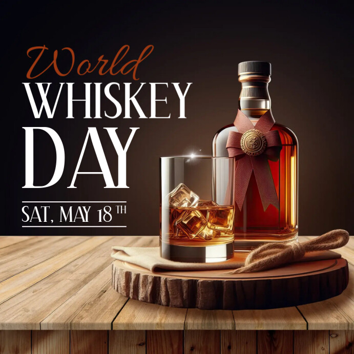 World Whiskey Day Greeting template | PosterMyWall
