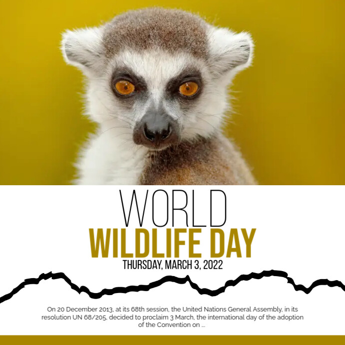 Copy of World Wildlife Day Ad Template | PosterMyWall