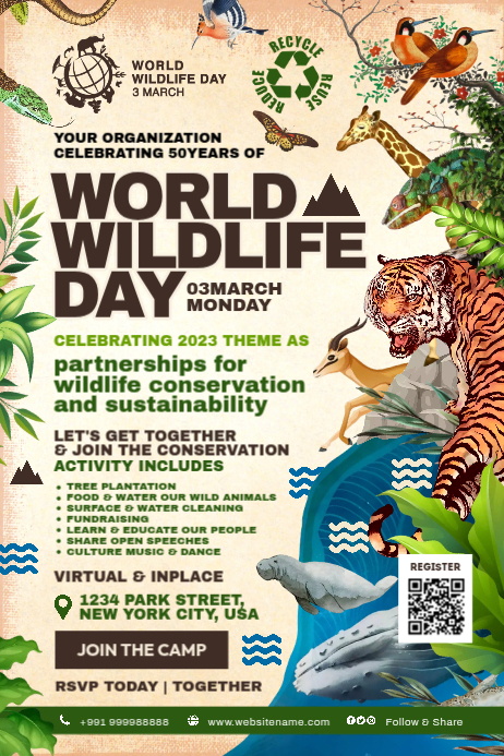 Copy of World Wildlife Day Celebration Template | PosterMyWall