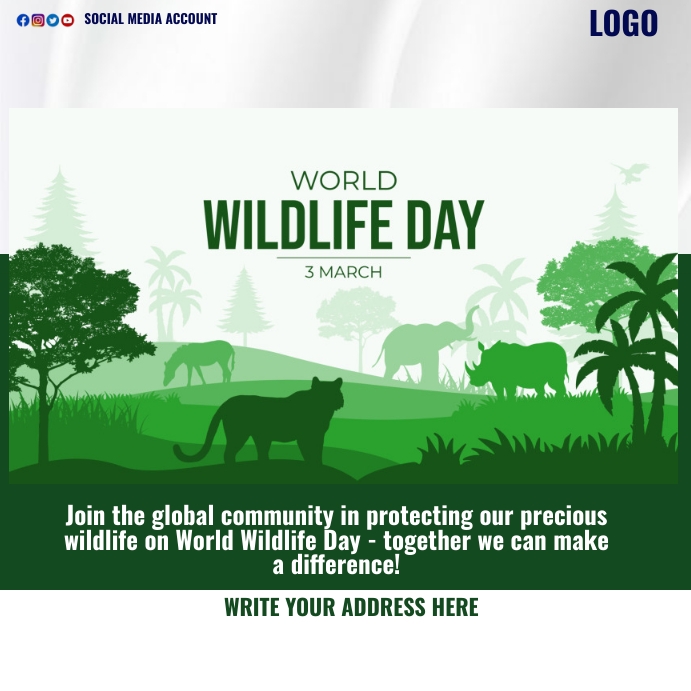 World Wildlife Day Template | PosterMyWall