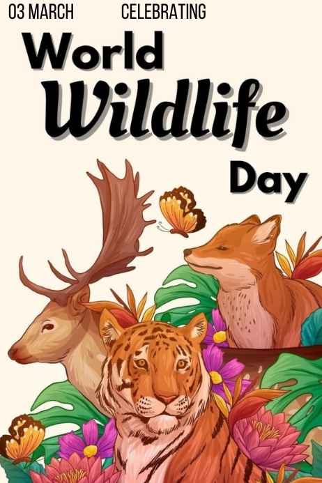 Copy of world wildlife day poster | PosterMyWall
