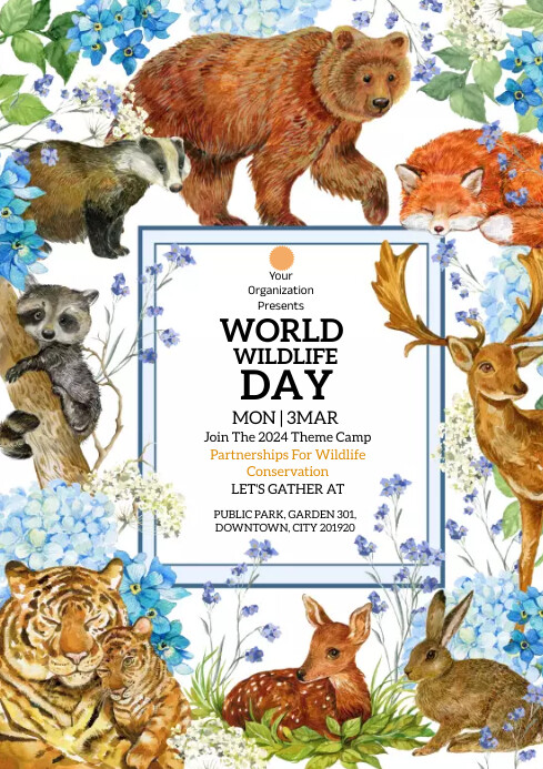 Copy of World Wildlife Day Poster Template | PosterMyWall