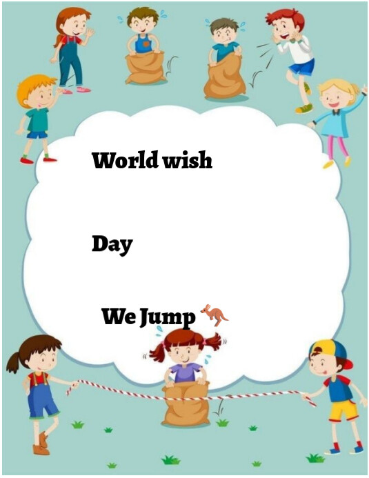 World wish day we jump Template | PosterMyWall