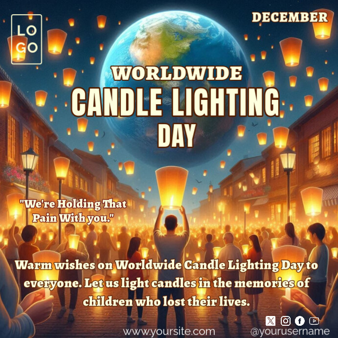 Worldwide Candle Lighting Day Template | PosterMyWall