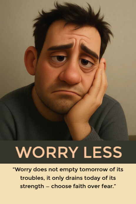 Worry Template | PosterMyWall