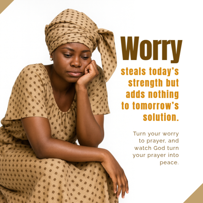 Worry Template | PosterMyWall