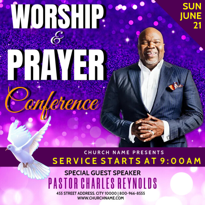 worship ad Template | PosterMyWall
