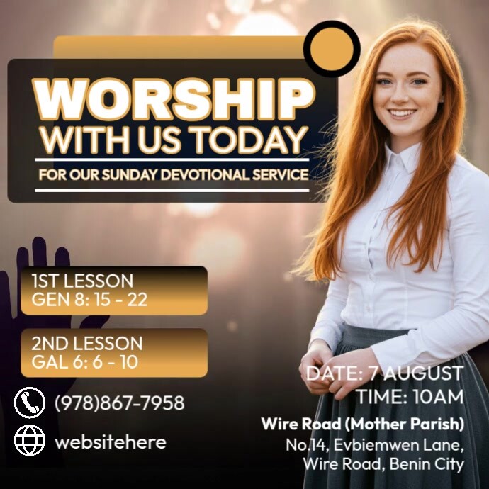 Worship Ad Template | PosterMyWall