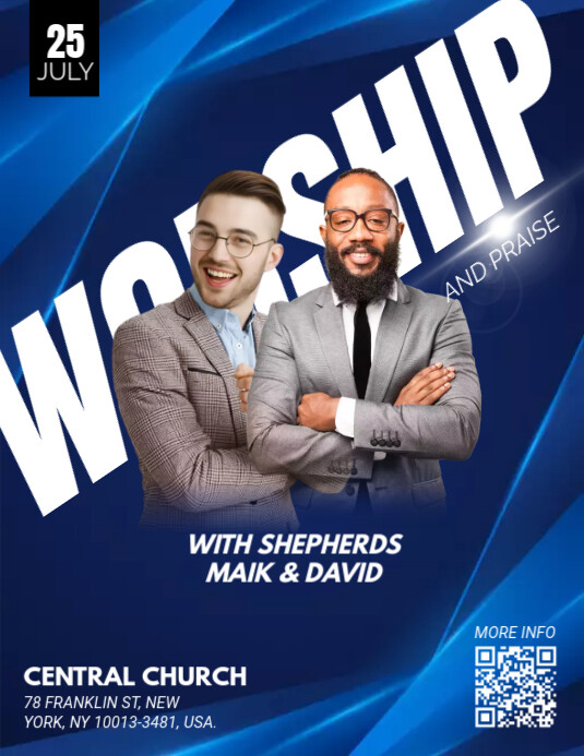 Copy of Worship and praise | PosterMyWall