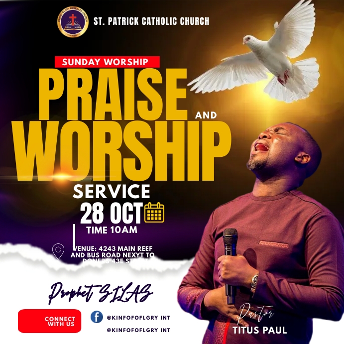 Plantilla de worship and praise | PosterMyWall