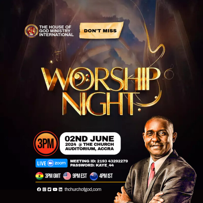 Copy of Worship and Praise Flyer Template | PosterMyWall