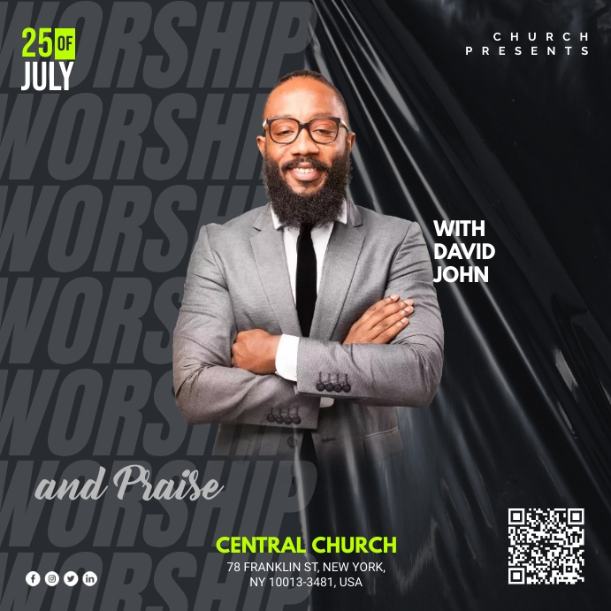 worship and praise Instagram post Template | PosterMyWall